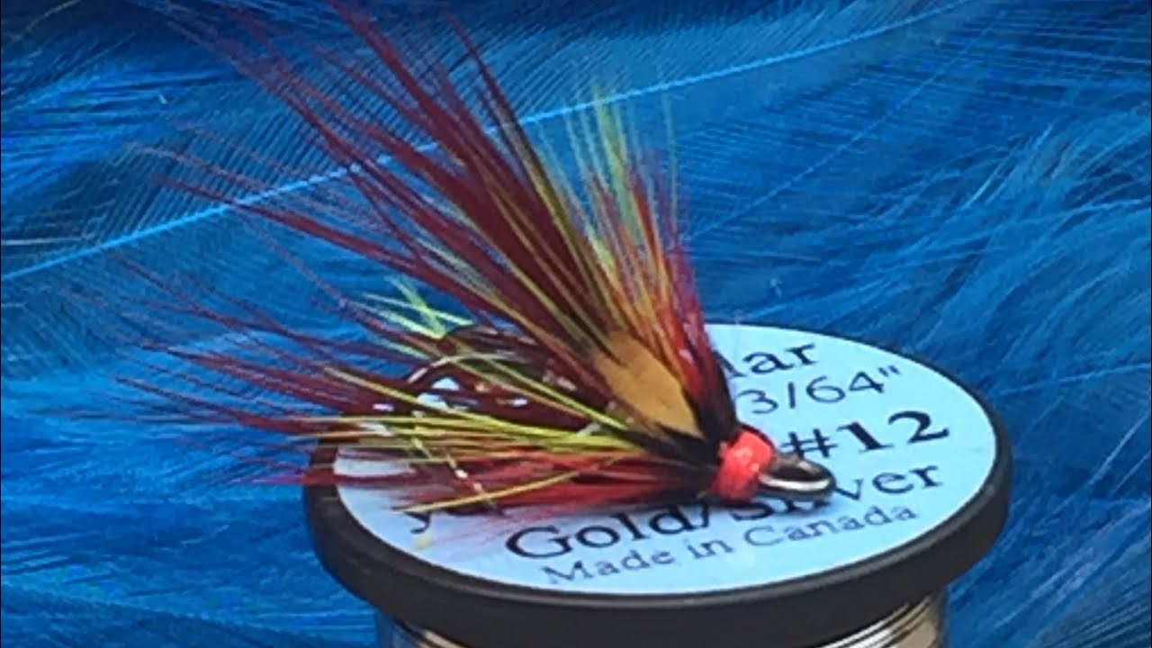 Tying a salmon fly, Apache Shrimp size #14 Variant - YouTube