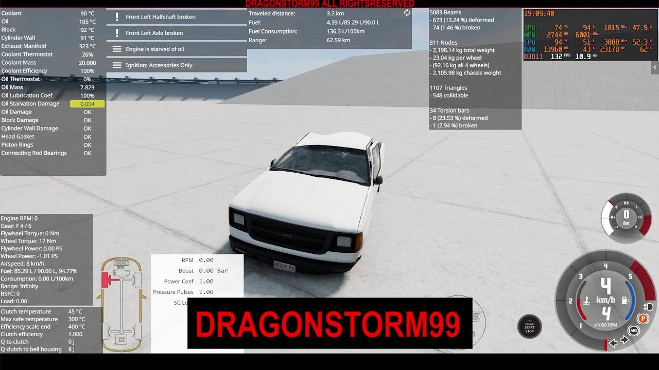 2025 01 01 Beamng Drive Render Test Video, On Lower End Hardware - YouTube