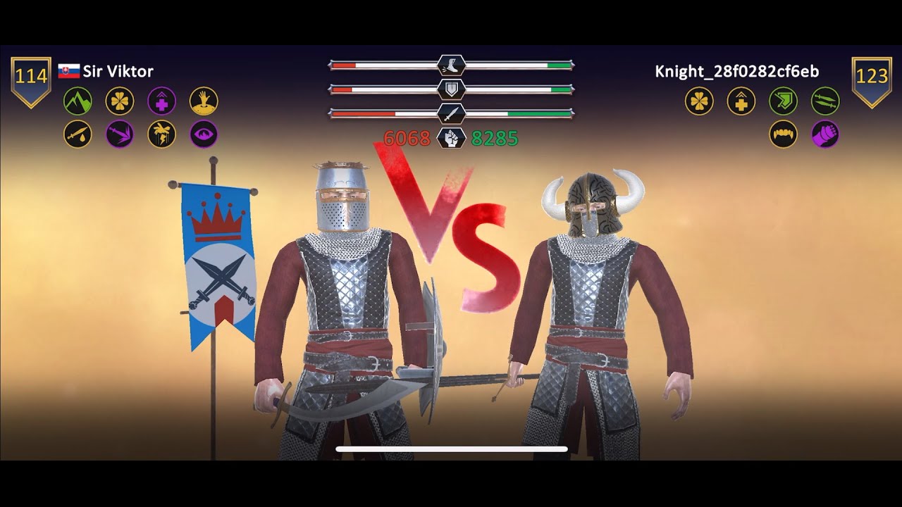 Knights Fight 2 - How to fight against much higher gear - 6000 vs 8200 ...