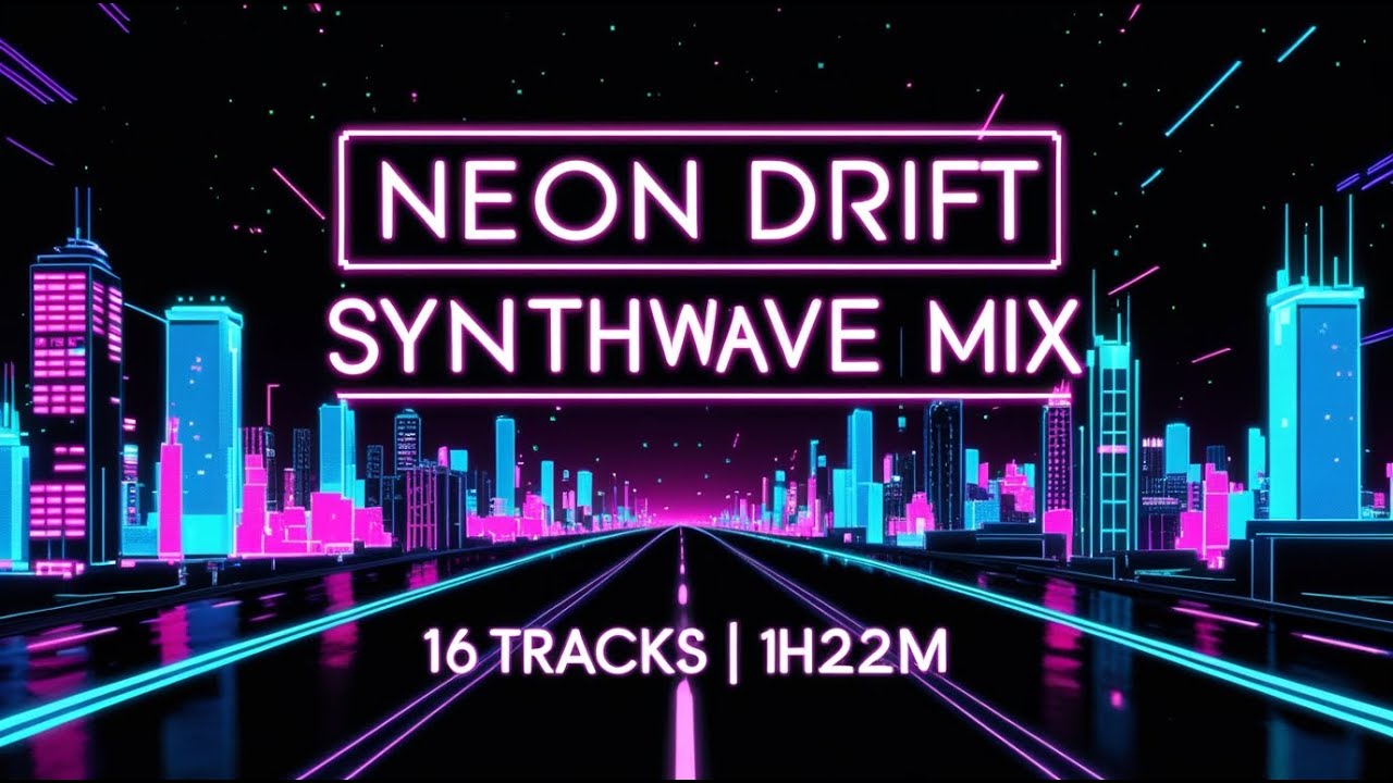 Neon Drift Synthwave Mix 🎧 16 Tracks | Cyberpunk Night Drive EDM ...