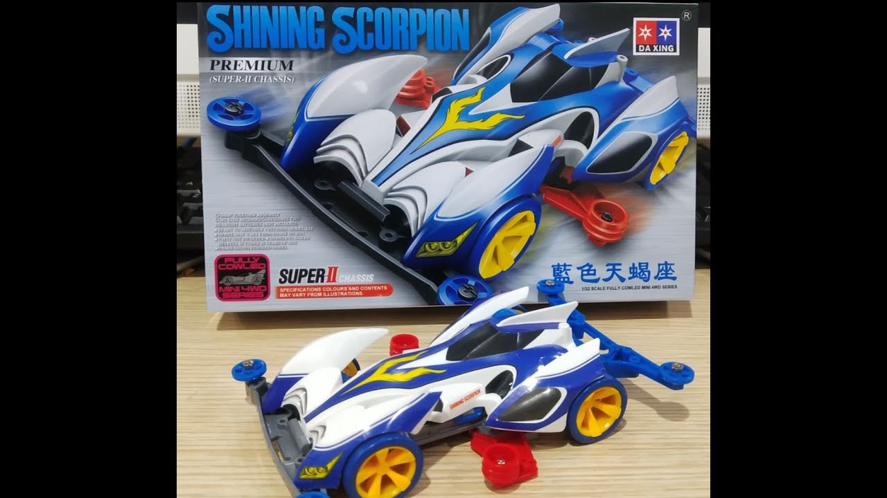 UNBOXING MINI 4WD DAXING PREMIUM SHINING SCORPION - YouTube