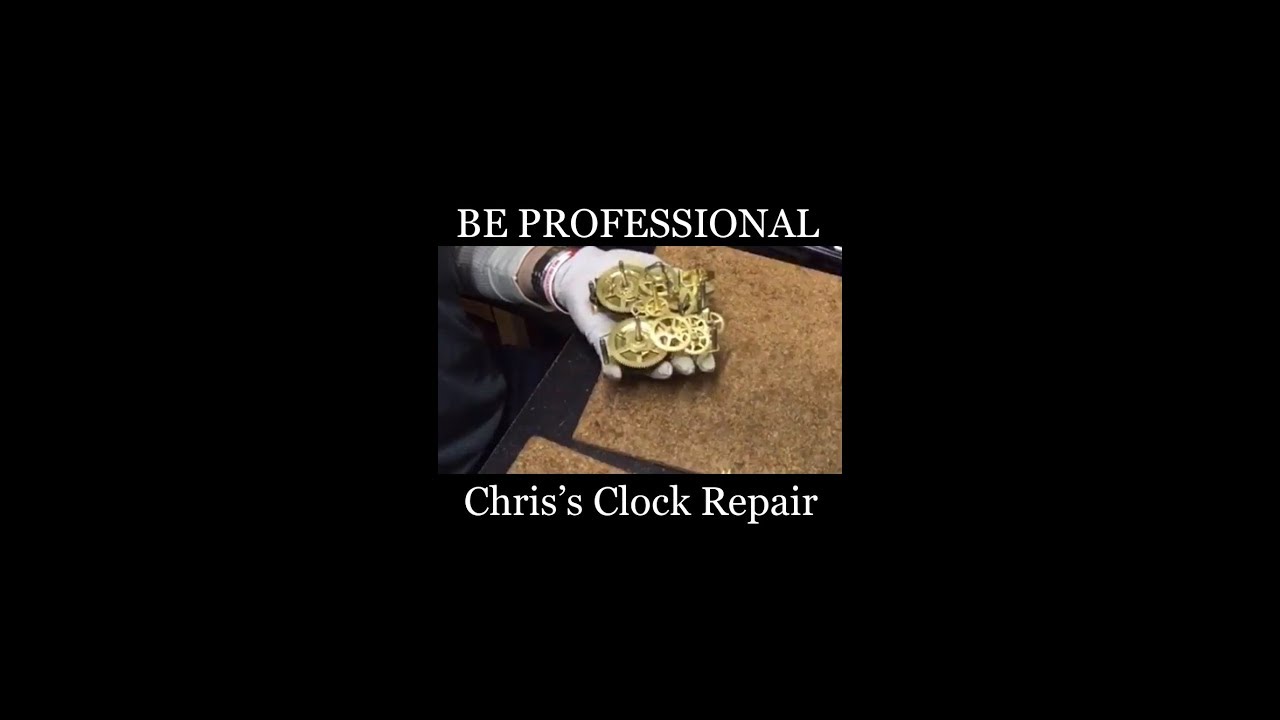 How to disassemble a mantle clock - hour, half-hour strike - YouTube