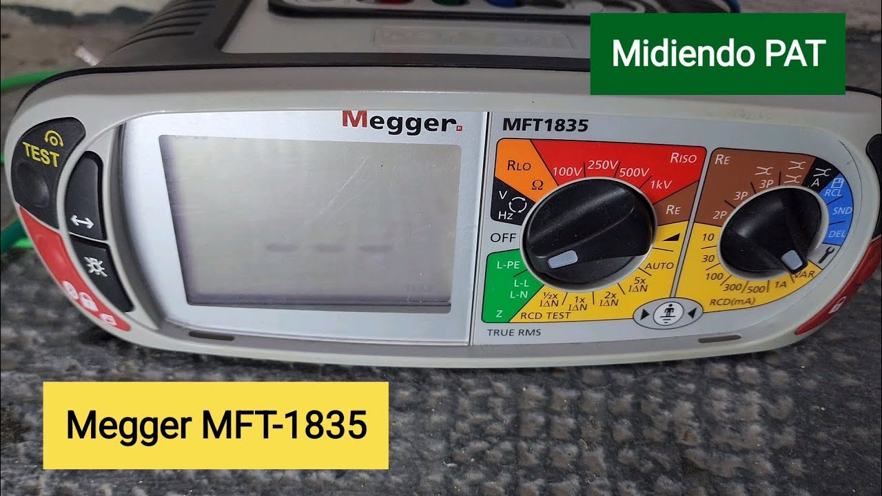 Megger MFT-1835. 3 Maneras de medir PAT #megger - YouTube