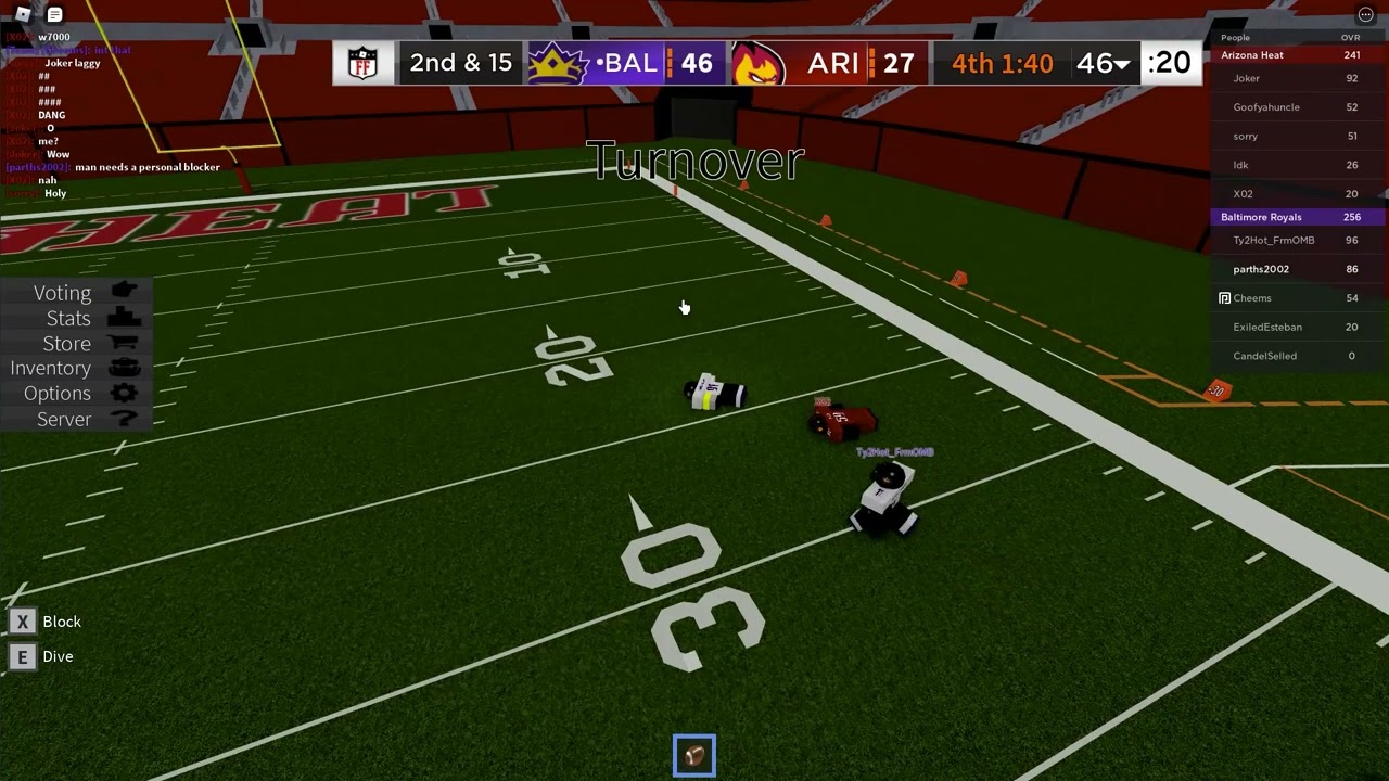 TWO FUMBLES in a Row | Football Fusion - Roblox - YouTube