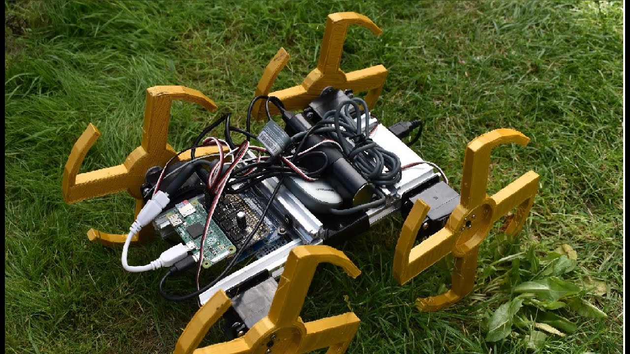 SHEP AI: Wheg robot chassis using Raspberry Pi - YouTube