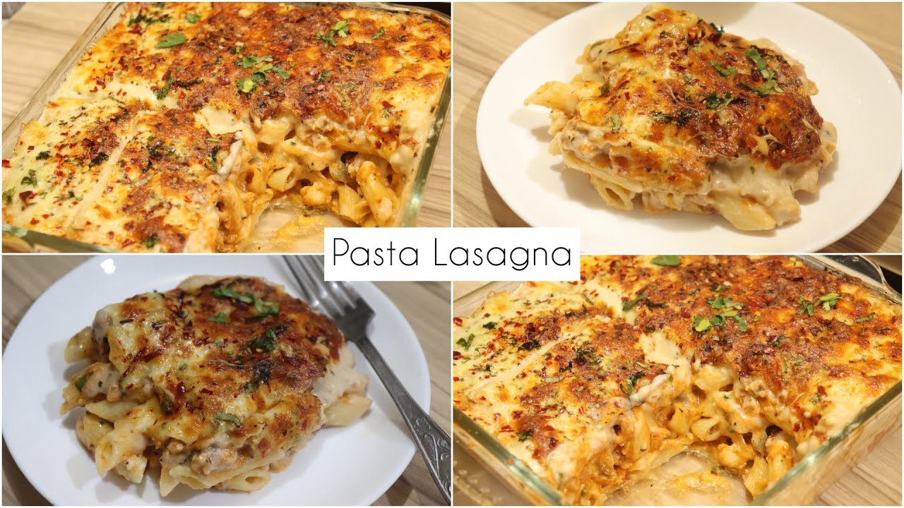 Creamy Penne Pasta Lasagna | Easy Home-Made Pasta Lasagna | With Penne ...