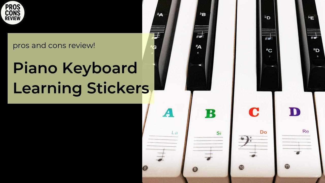 Piano Keyboard Learning Stickers Pros & Cons Review - YouTube