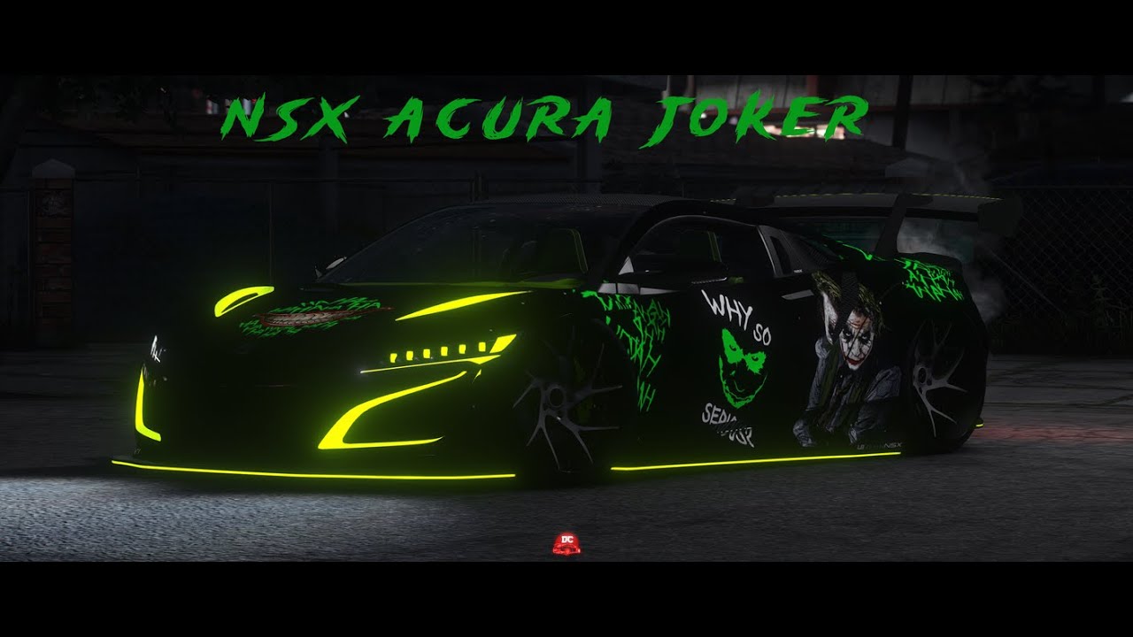 DC | Cars - NSX Acura Joker Edition - YouTube
