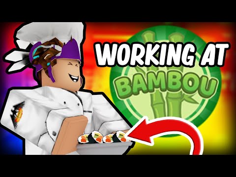 Working as a Server at Bambou in ROBLOX - YouTube