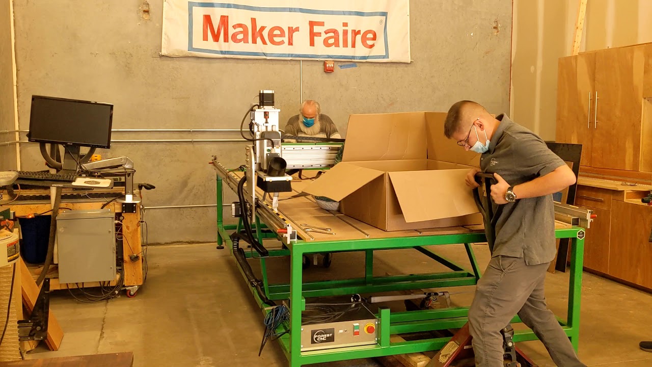 Forest CNC Delivery at MakerFX Makerspace (Raw Timelapse) - YouTube