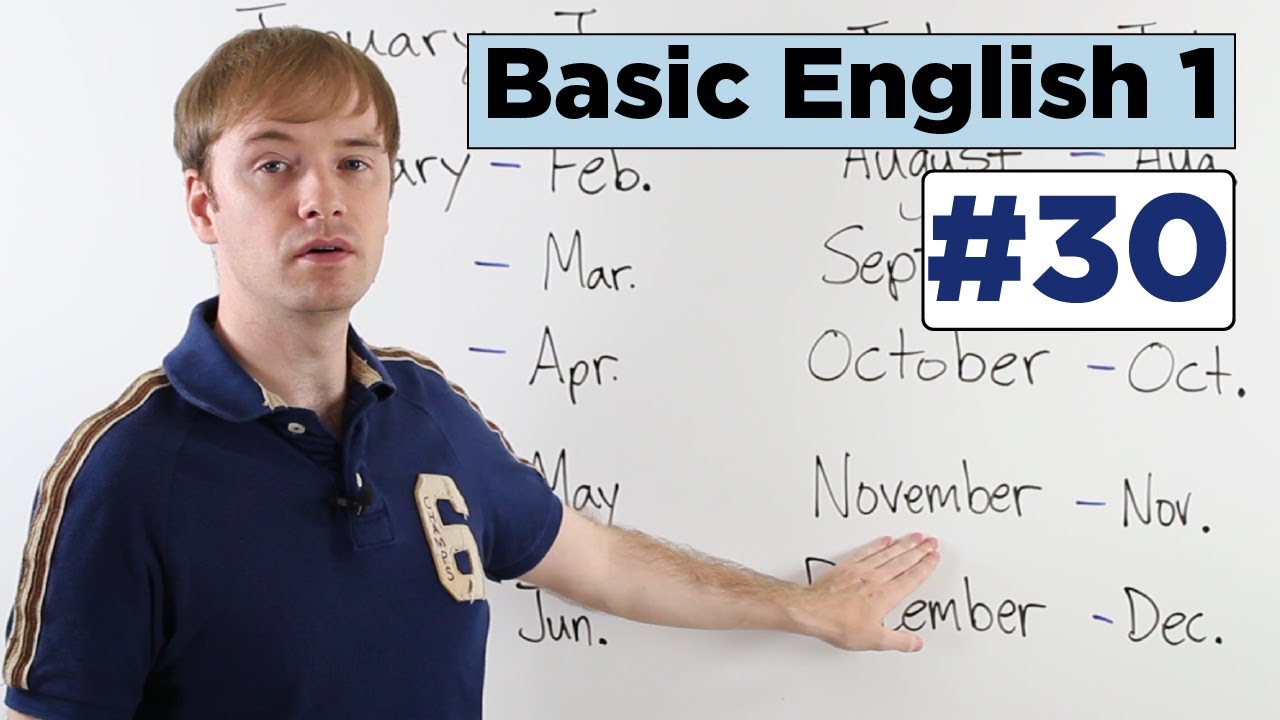 Learn Months of the Year | Basic English Conversation Course - YouTube