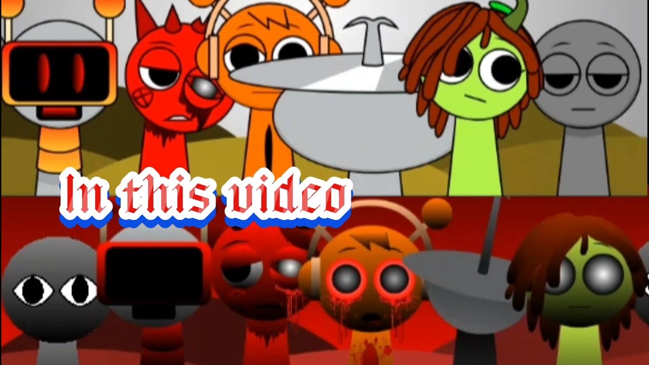 Combination of normal sounds and horror sounds in sprunki - YouTube