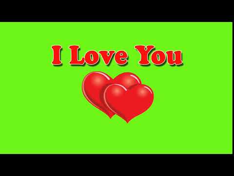 ANIMATED FREE LOVE GREEN SCREEN EFFECT(Chroma key)