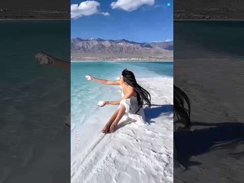 Why Does This Lake Look Frozen? The Truth Is Shocking! #facts #ytshorts #trending