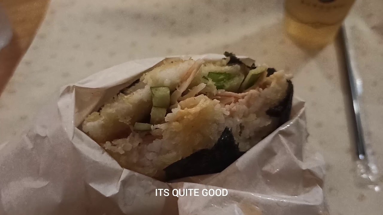 BURGUSHI SALMON MENTAI - BURGER SUSHI - YouTube