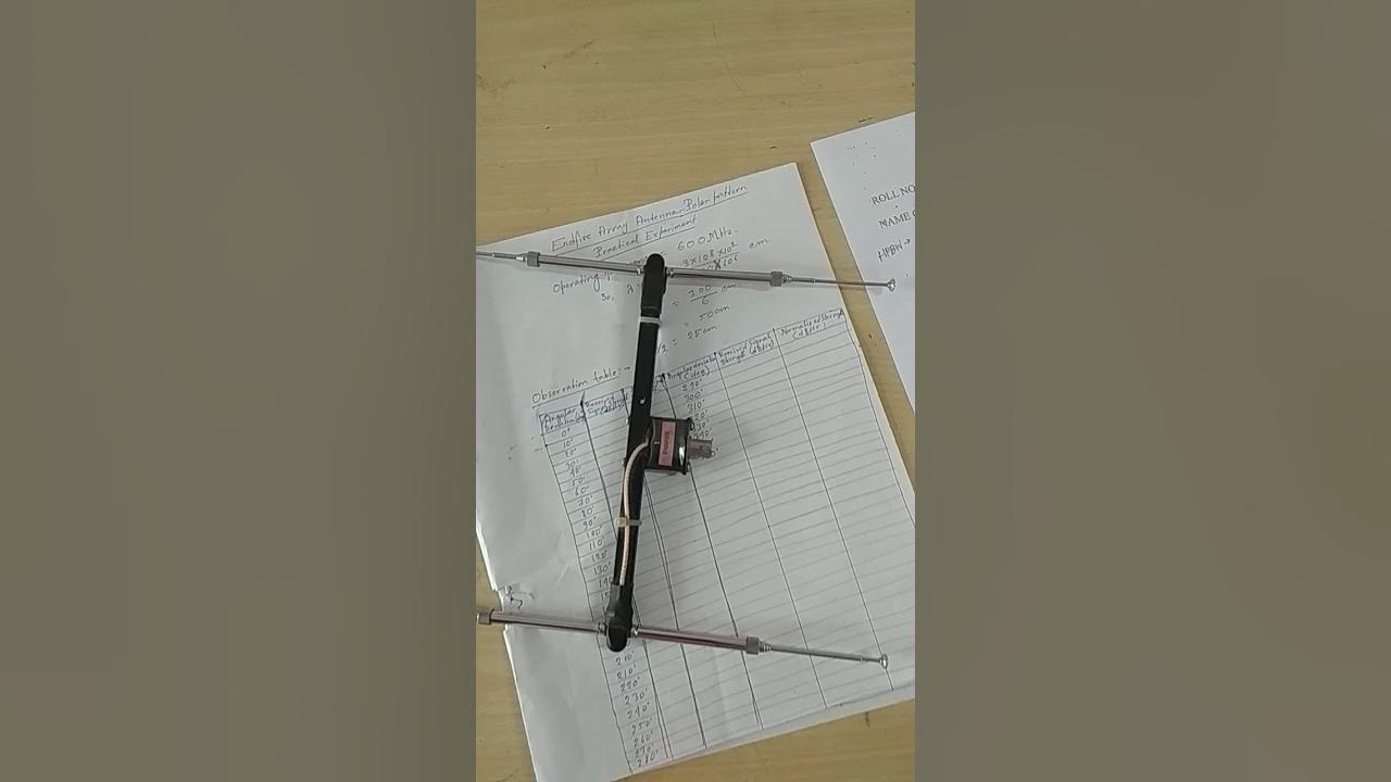 Endfire Array Antenna practical experiment - YouTube