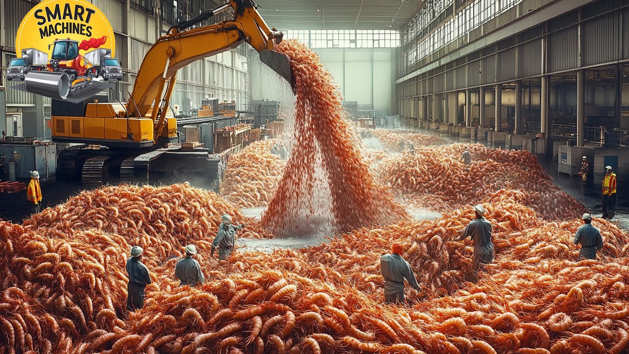 How Millions of Shrimp Are Caught & Processed | Massive Shrimp ...