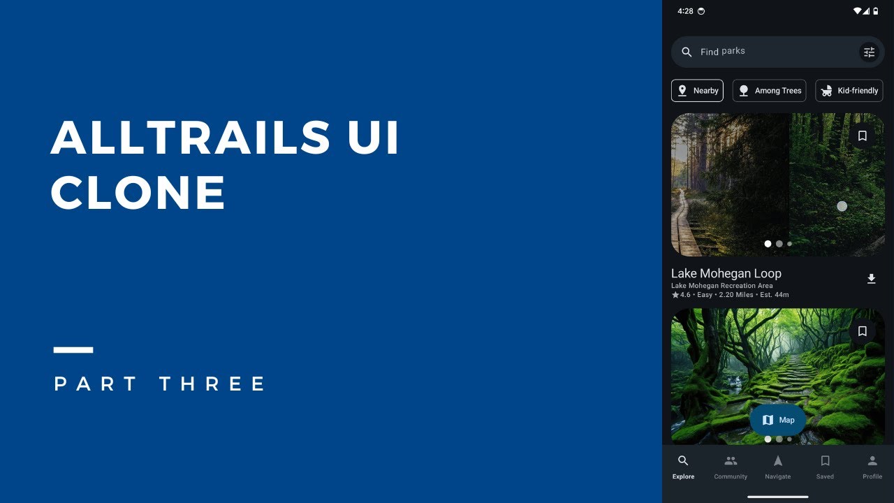 AllTrails UI Clone Part Three - Polishes - YouTube