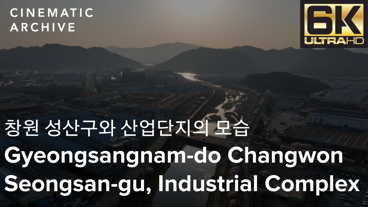 창원 성산구와 산업단지의 모습 / Gyeongsangnam-do, Changwon, Indurstrial Complex ...