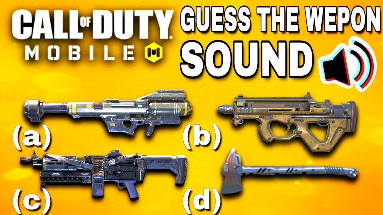 Guess the gun sound Call of duty Mobile | Codm QUIZ #2 - YouTube