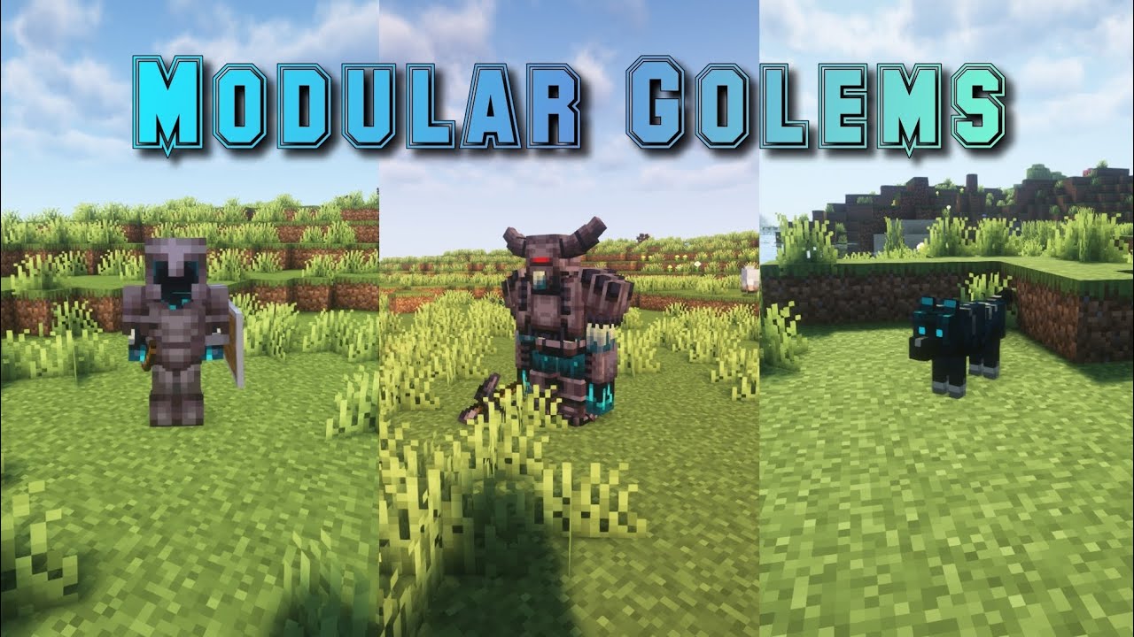 Minecraft Modular Golems Modu #minecraft #gaming #mods #viral - YouTube