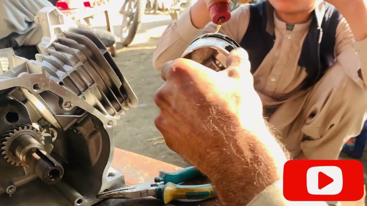 How to change a block of a water pump engine interesting video - YouTube