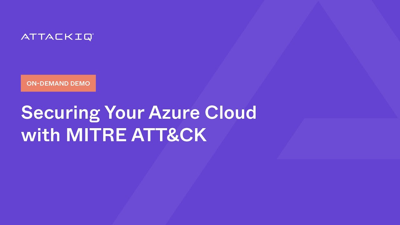 Securing Your Azure Cloud with MITRE ATT&CK - YouTube