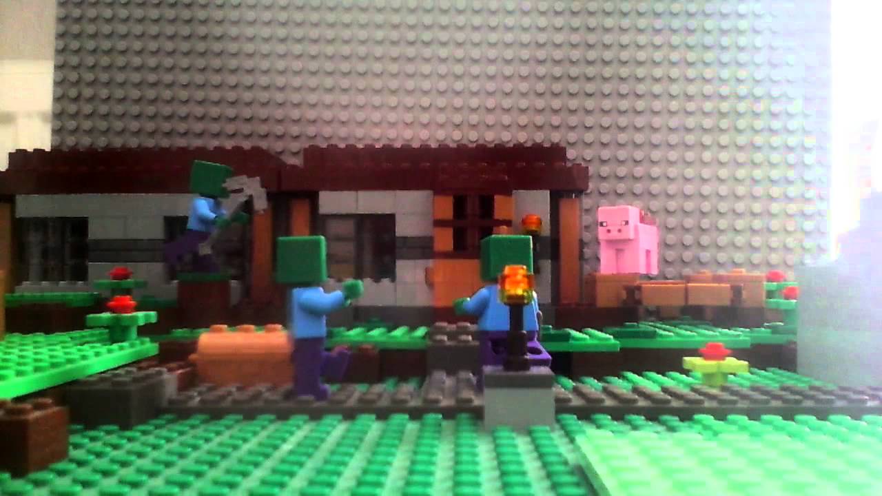 Another lego minecraft story 5 - zombie Invasion - YouTube