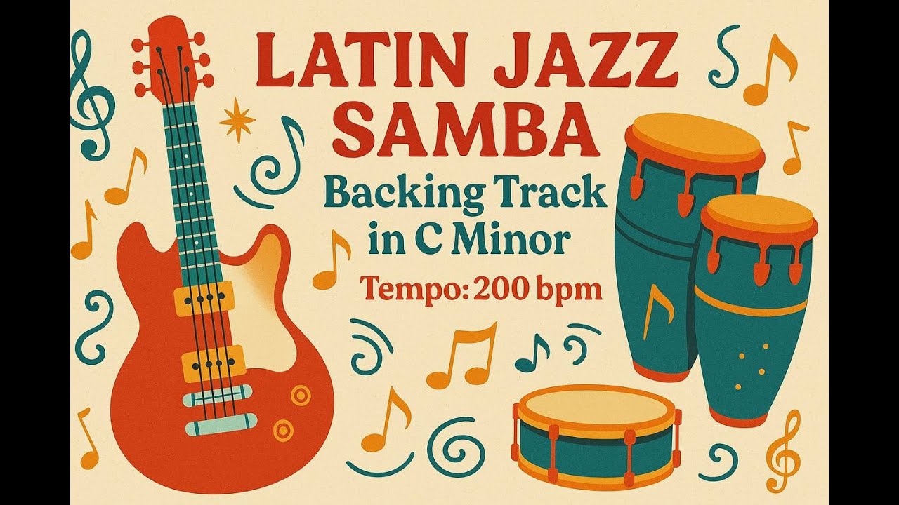 Latin Jazz Samba Backing Track in C minor - YouTube