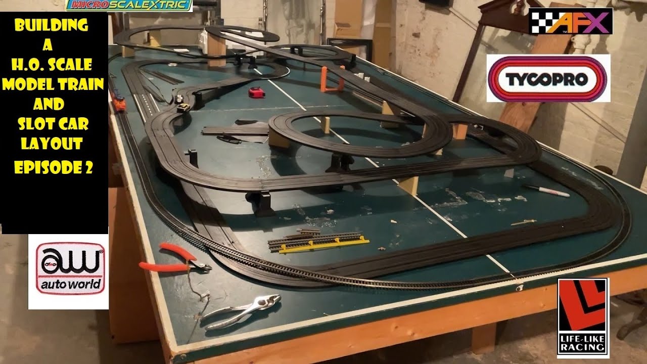 Building a Model Railroad and Slot Car Layout Episode 2 - YouTube