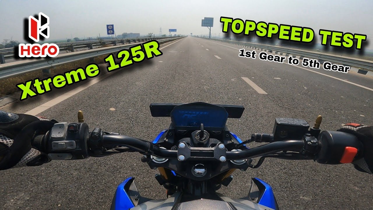 Xtreme 125R Top Speed Test || Topspeed Test 1st Gear to 5th Gear 117 ...