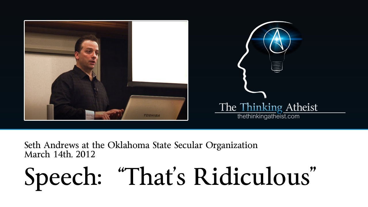 Seth Andrews (host of The Thinking Atheist) at the Oklahoma State ...
