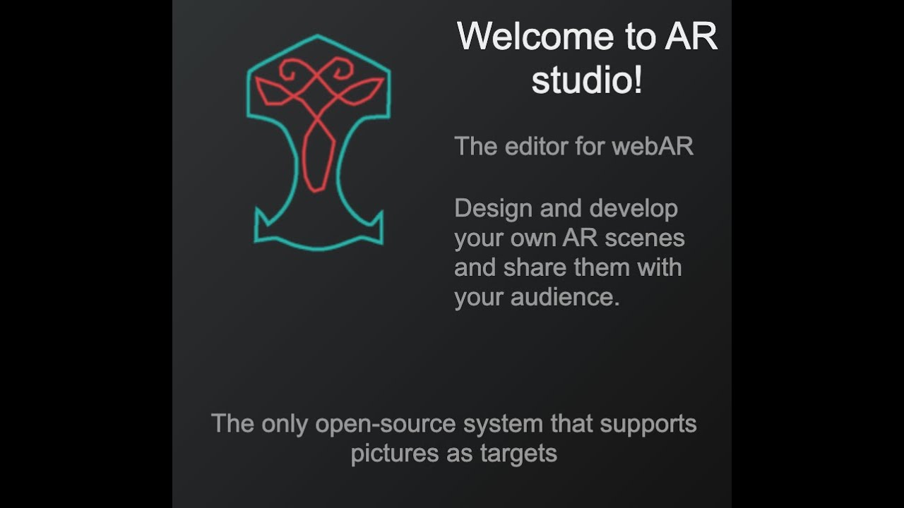 WebAR Studio Image tracking NFT intro - YouTube
