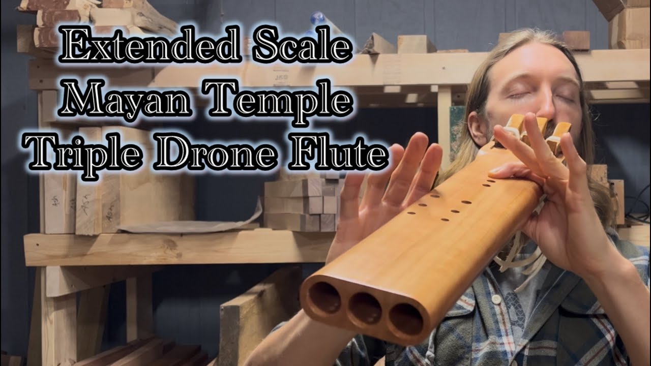 New!! Mayan Temple Extended Scale Triple Flute - YouTube