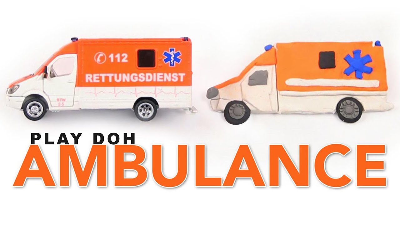 Lets Learn How to Make A Play Doh Ambulance - YouTube