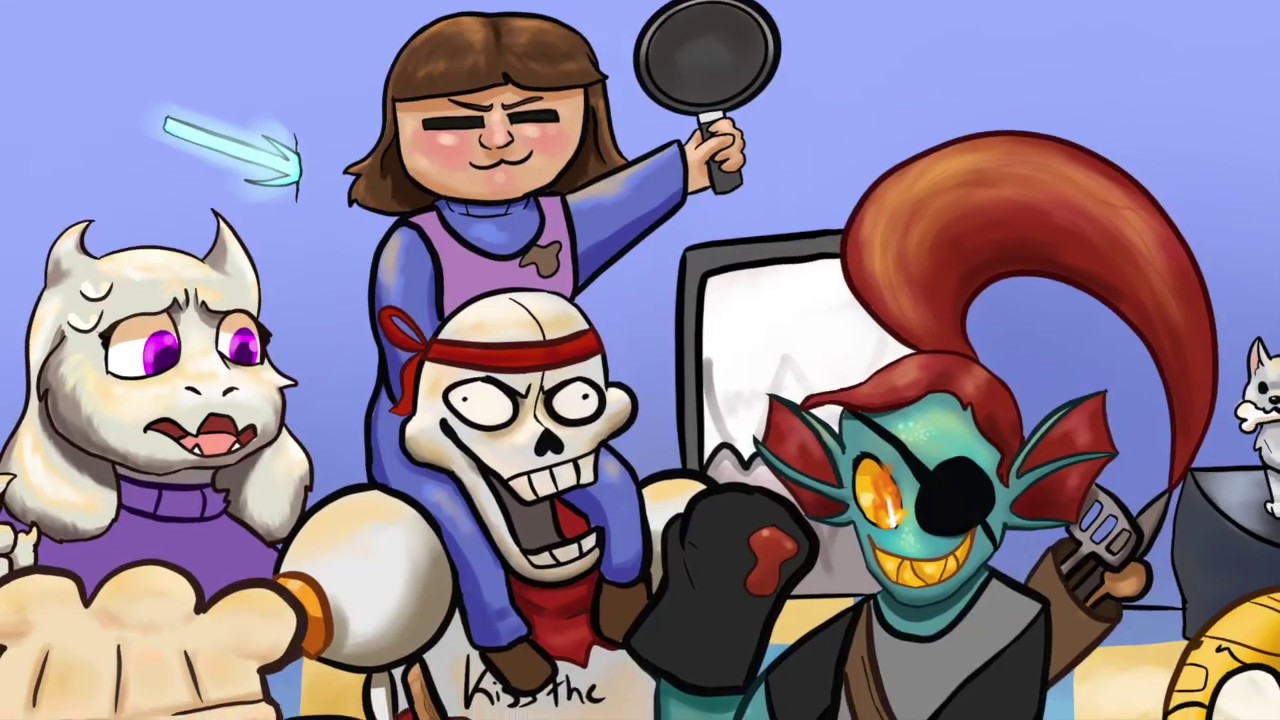 Undertale speed paint in the kitchen - YouTube