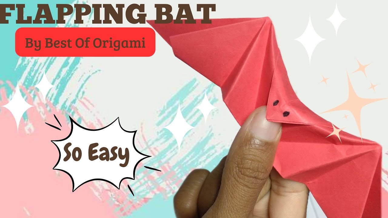 HOW TO MAKE PAPER FLAPPING BAT ?|| FLAPPING BAT PAPER TUTORIAL || DIY ...