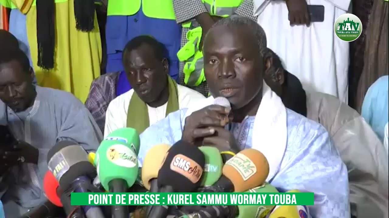 POINT DE PRESSE : KUREL SAMMU WORMAY TOUBA - YouTube