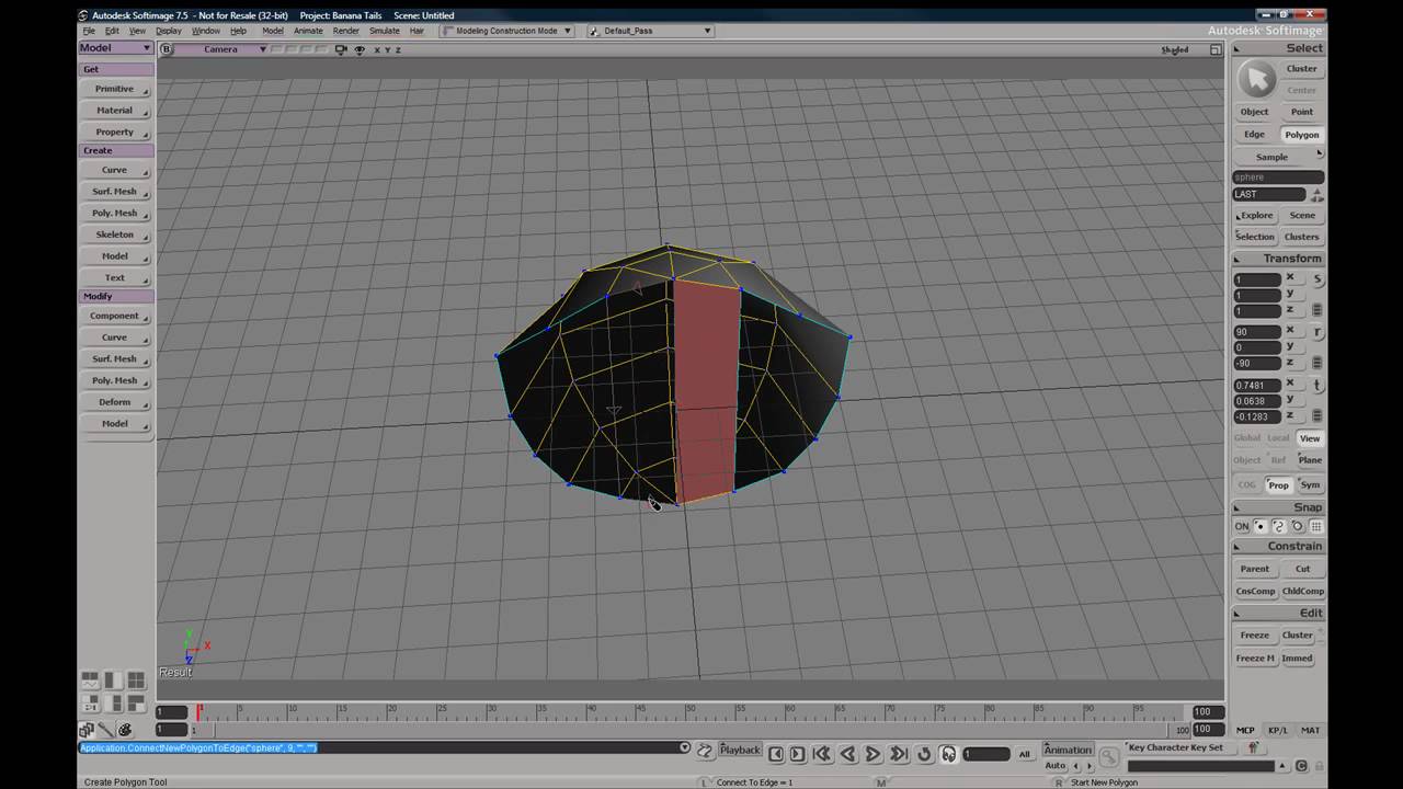 Softimage XSI Add Edit Polygon Tool2 - YouTube