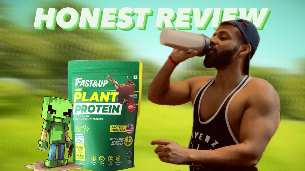 Plant Protein Review | Fast&Up 100% Plant Based Protein Powder for ...