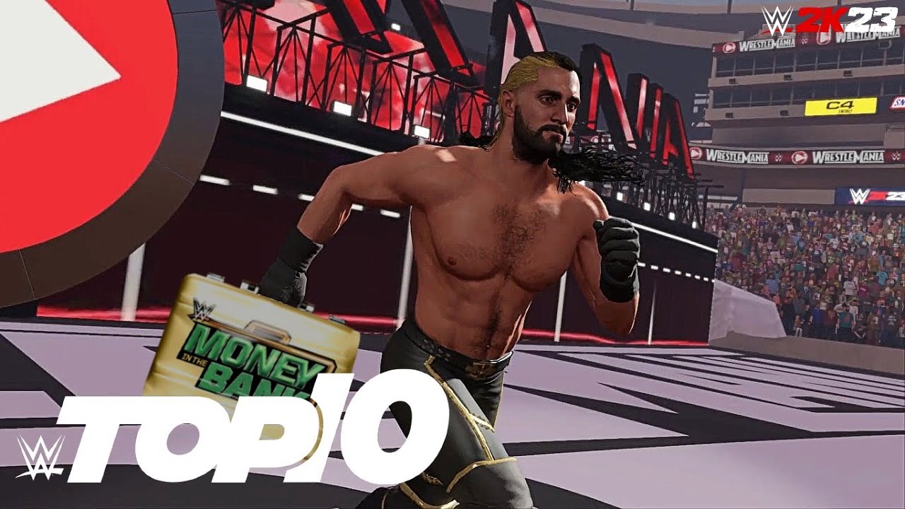 WWE 2K: TOP 10 Best Money in the Bank cash-ins - YouTube