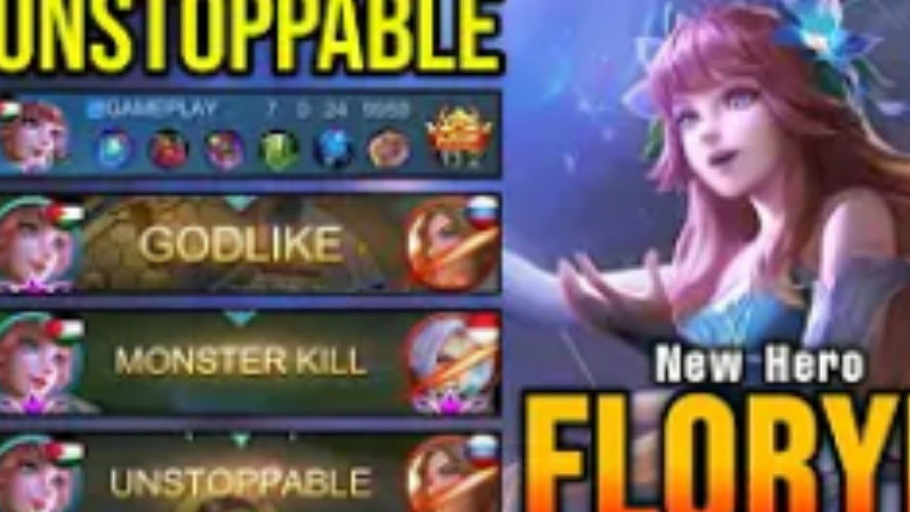NEW HERO FLORYN THE BUDDING HOPE MVP PLAY - BUILD TOP 1 GLOBAL FLORYB ...