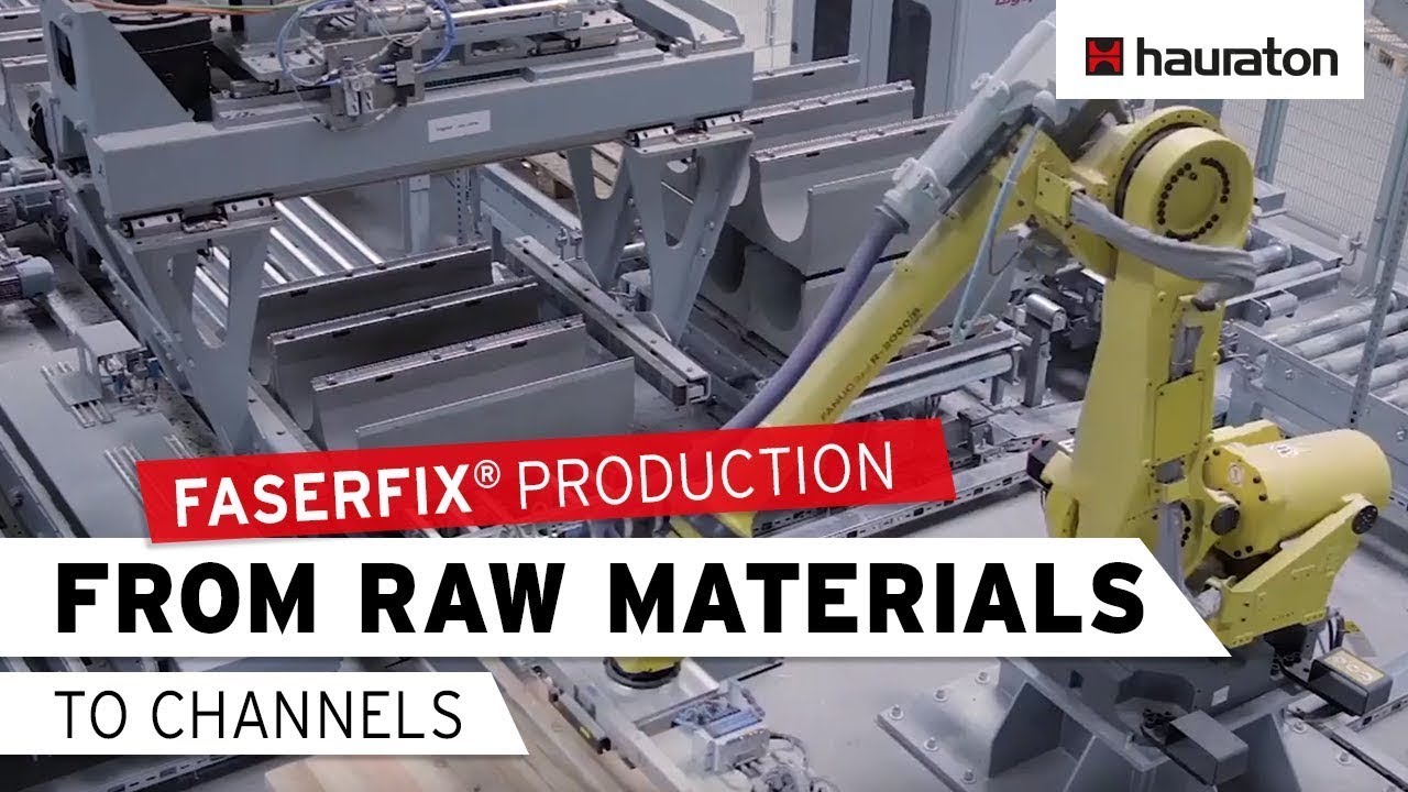 Production of FASERFIX® Drainage Channels - YouTube