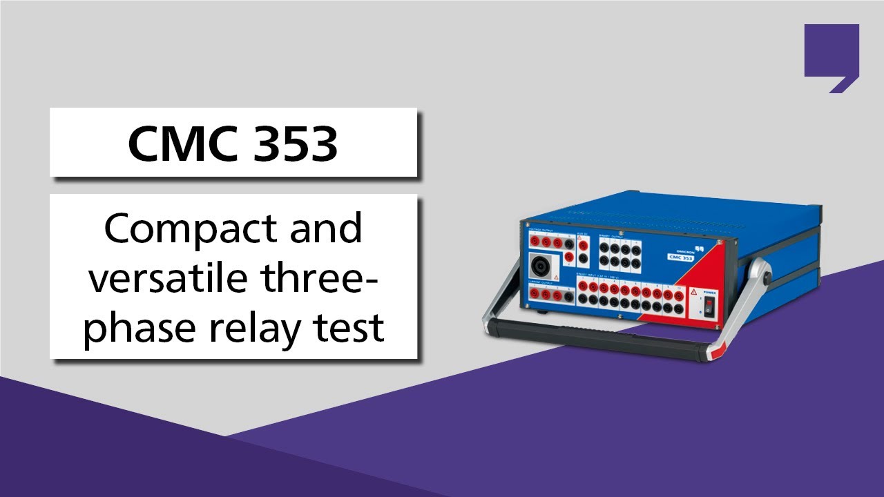 CMC 353 - Compact and versatile three-phase relay test set - YouTube