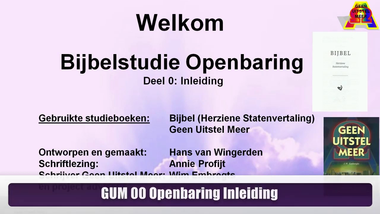 Openbaring. Bijbelstudie Openbaring (fragment) - YouTube
