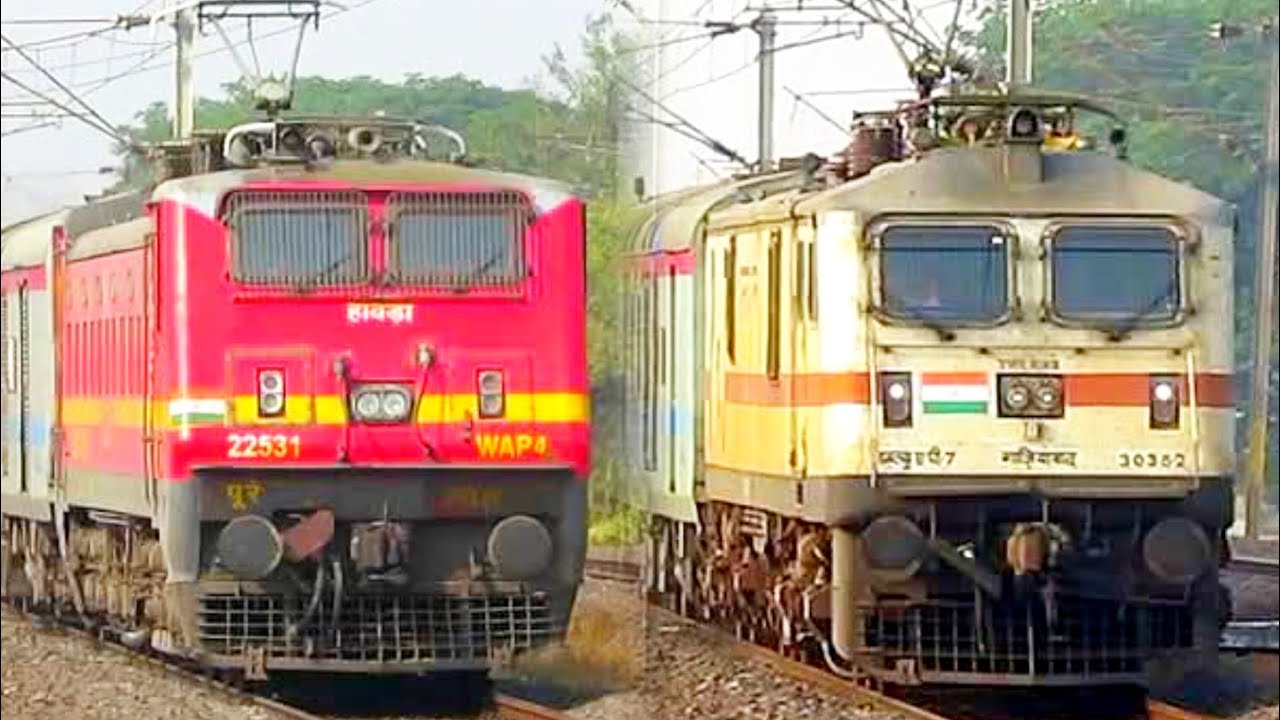 LHB & ICF trains high Speed Action at various Lacation of Punjab ...