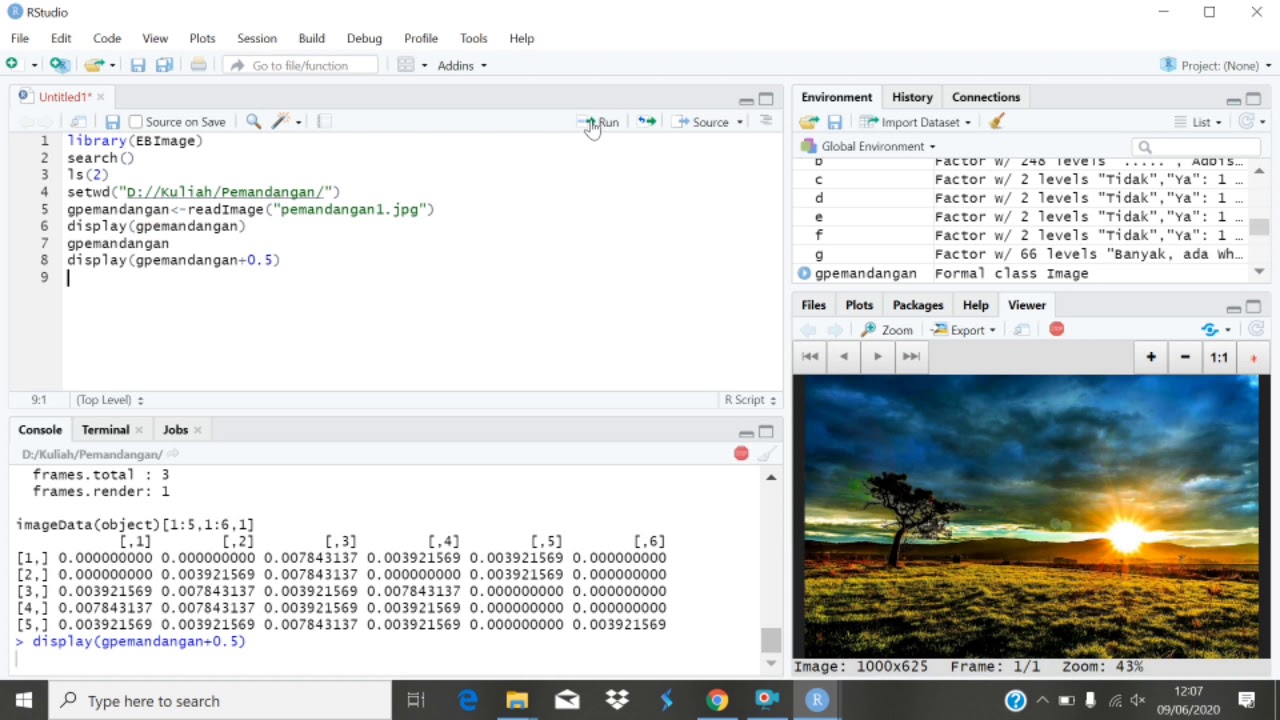 Mengolah Data Gambar di R - Rstudio - YouTube