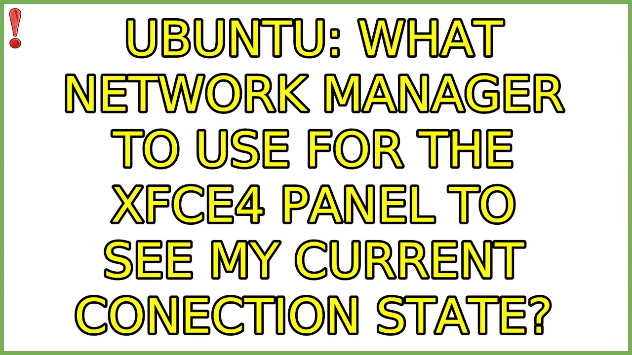 Ubuntu What Network Manager To Use For The Xfce4 Panel To See My Ubuntu What Network Manager To Use For The Xfce4 Panel To See My