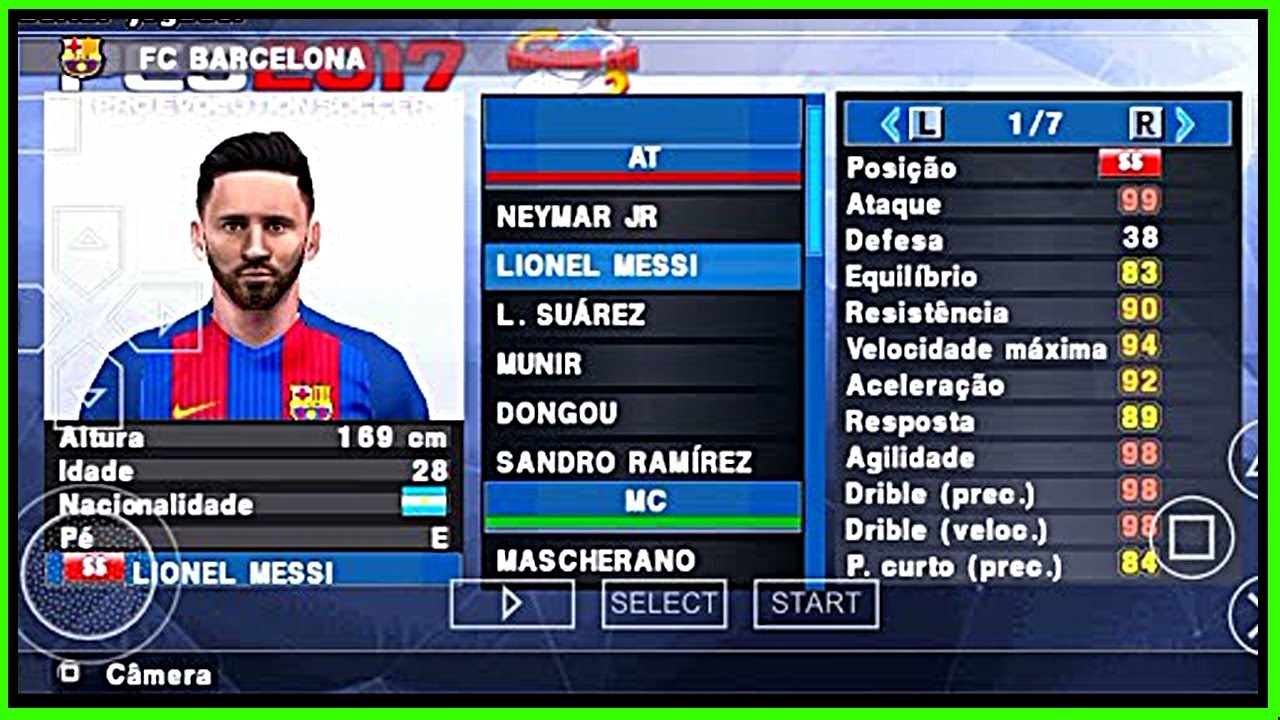 PES 2017 ORIGINAL COM BRASILEIRÃO OFICIAL E LICENCIADO - PPSSPP - YouTube