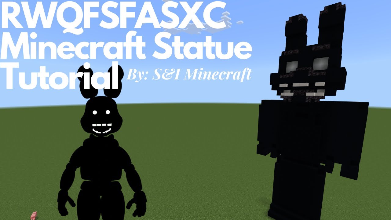 RWQFSFASXC/Shadow Bonnie Minecraft Statue Tutorial (FNaF 2) - YouTube